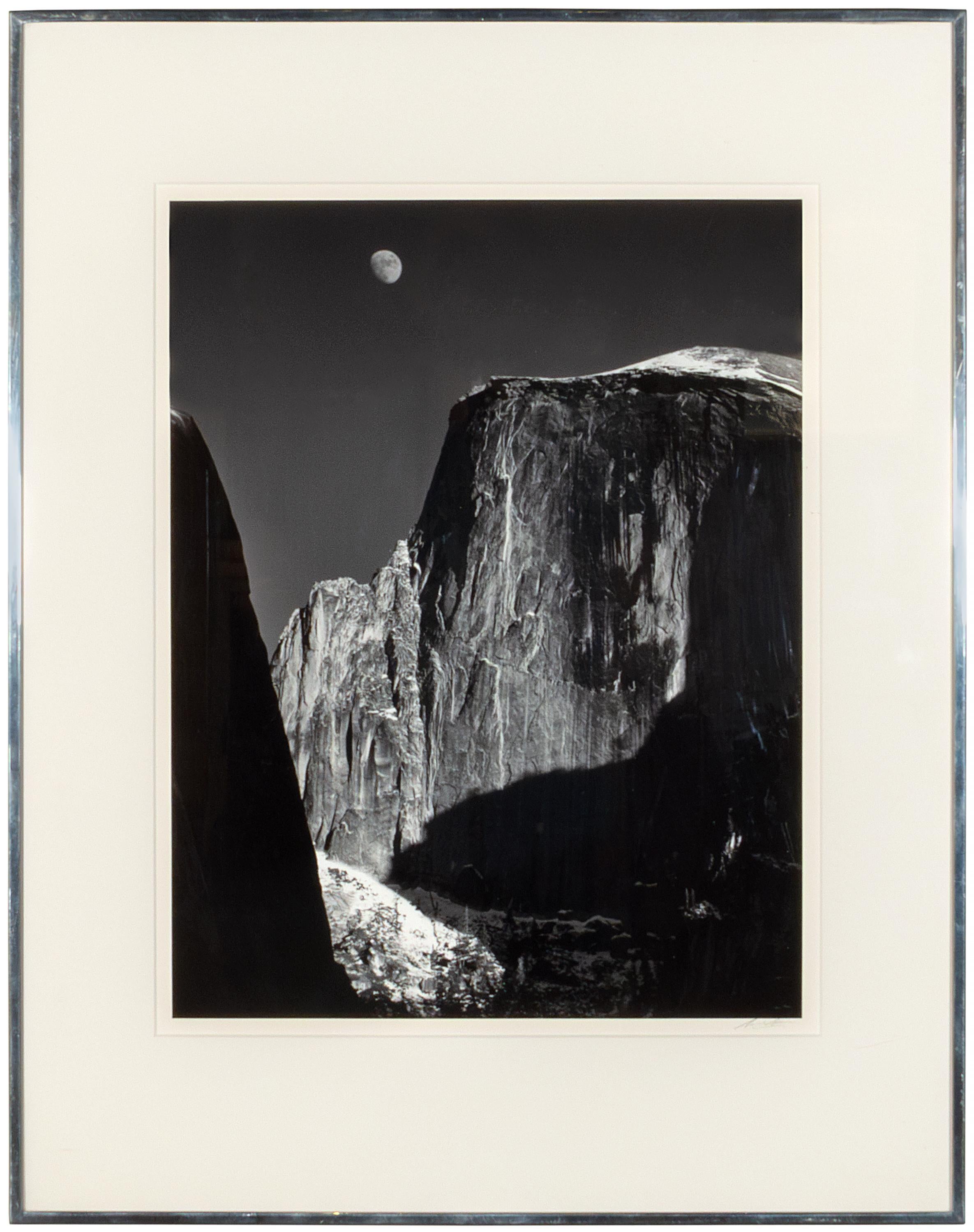 Ansel Adams - Moon and Half Dome, Yosemite, CA For Sale at 1stDibs
