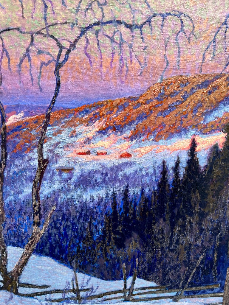 Anselm Schultzberg - Winters Glow For Sale at 1stDibs