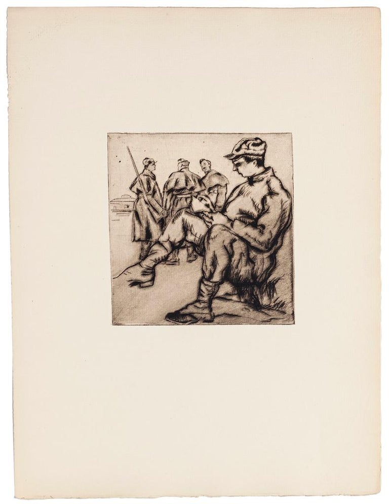 Anselmo Bucci - Front Italien - Etching on Paper - 1918 For Sale at 1stDibs