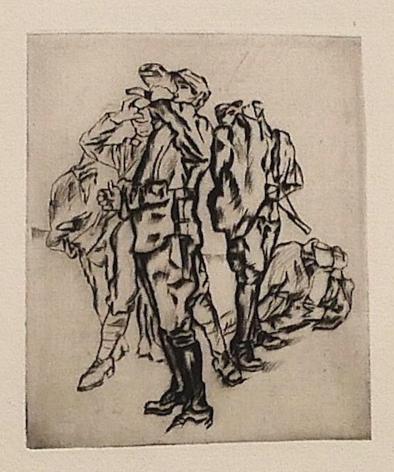 Anselmo Bucci - Le Front Italien - Etching on Paper - 1918 For Sale at ...
