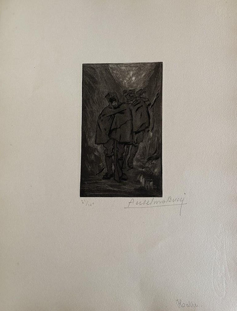 Anselmo Bucci - Militant - Original Etching by Anselmo Bucci - 1917 For ...