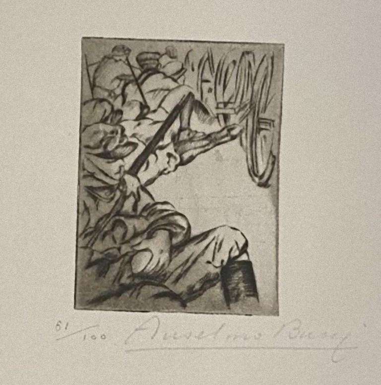 Anselmo Bucci - Military - Etching by Anselmo Bucci - 1917 For Sale at ...