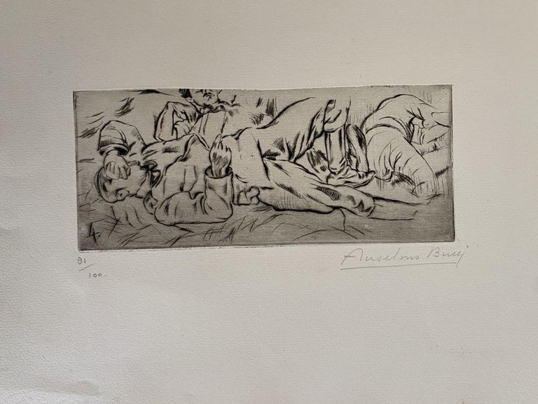Anselmo Bucci - Military - Original Etching by Anselmo Bucci - 1917s ...