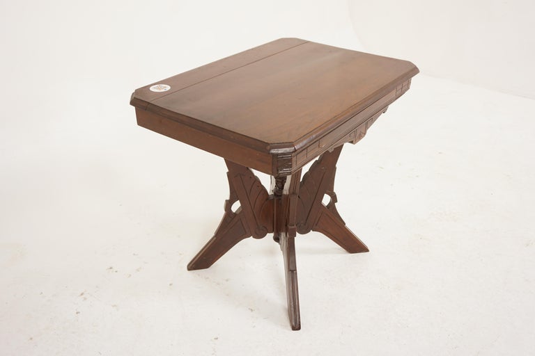 Ant. American Carved Walnut Eastlake Parlour Table, American, 1890 For ...