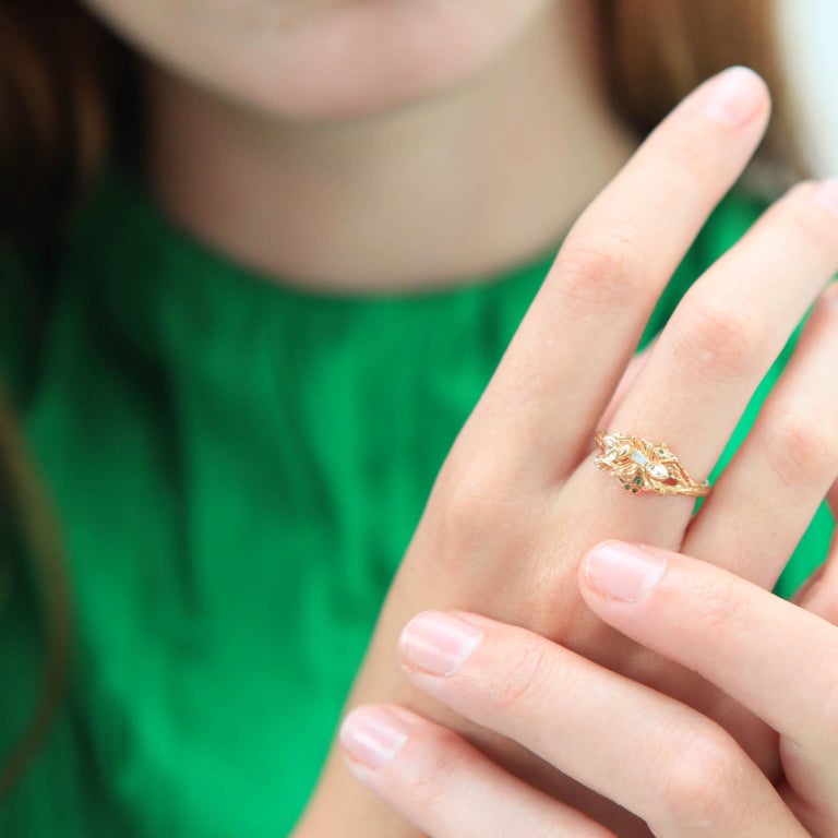 Ant Stackable Ring, Diamond For Sale at 1stDibs