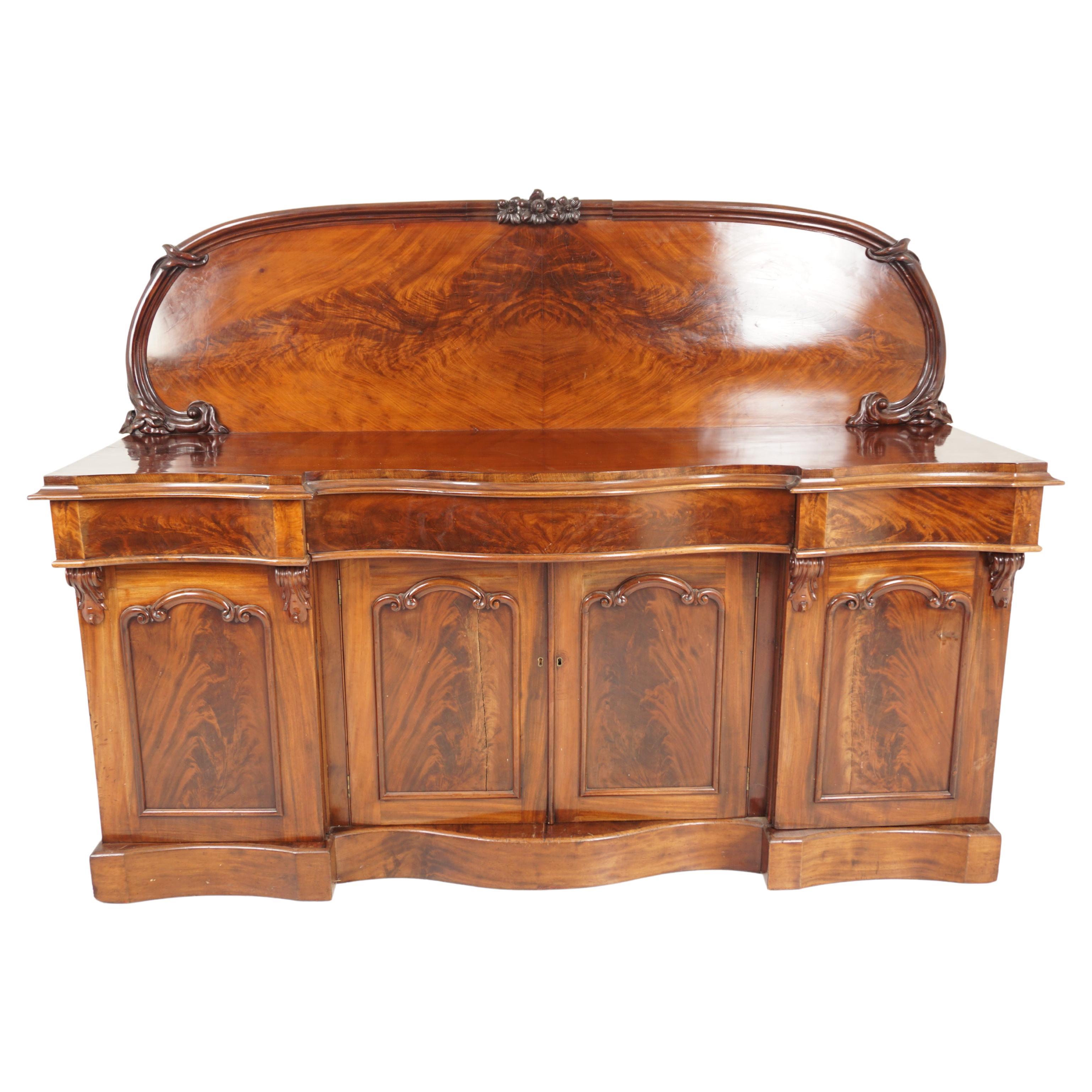 Ant. Victorian Four Door Chiffonier, Sideboard, Buffet, Scotland 1870 ...