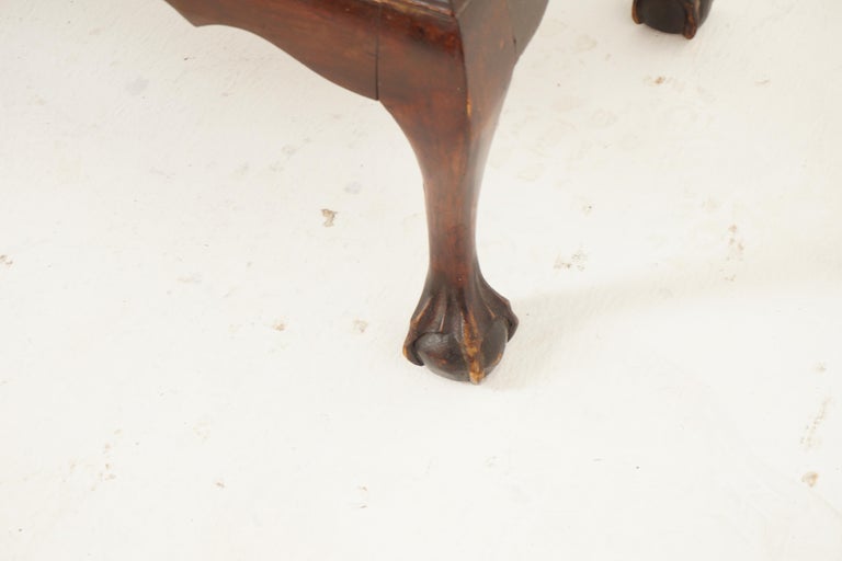 Ant. Walnut Bureau Drop Front Desk with Bookcase Top, Scotland 1920 ...