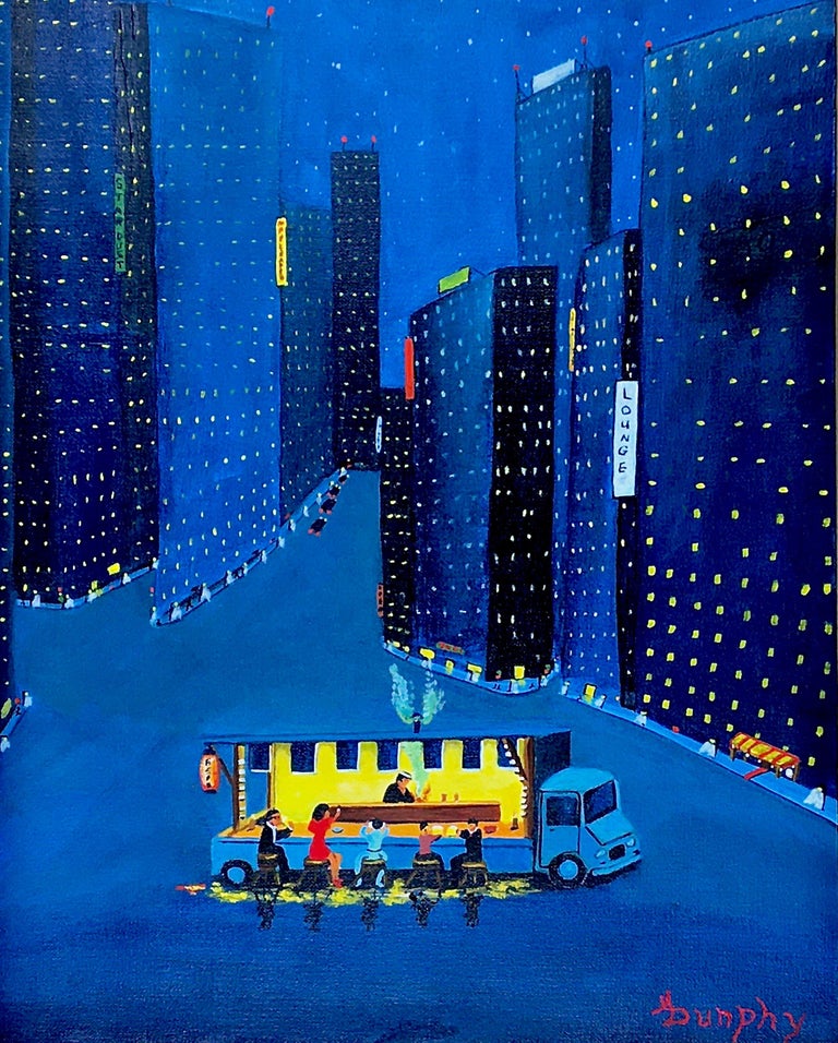 Anthony Dunphy - Night People, Painting, Acrylic on Canvas For Sale at ...