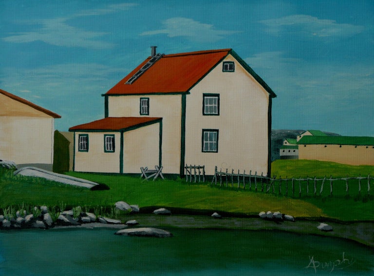 Anthony Dunphy - Saltbox House, Painting, Acrylic on Canvas For Sale at ...