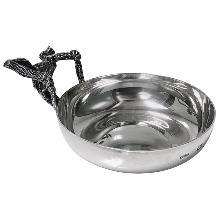 Anthony Elson Modernism Sterling Wine Taster Tastevin London, 1976 at ...