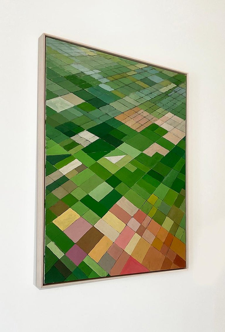 Anthony Finta - Merced (Abstract Geometric Aerial Landscape Oil ...