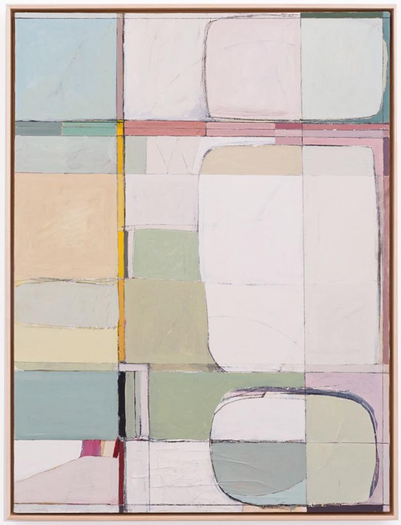 Anthony Finta - Undertow (Geometric, Lyrical Abstract Oil Painting in ...