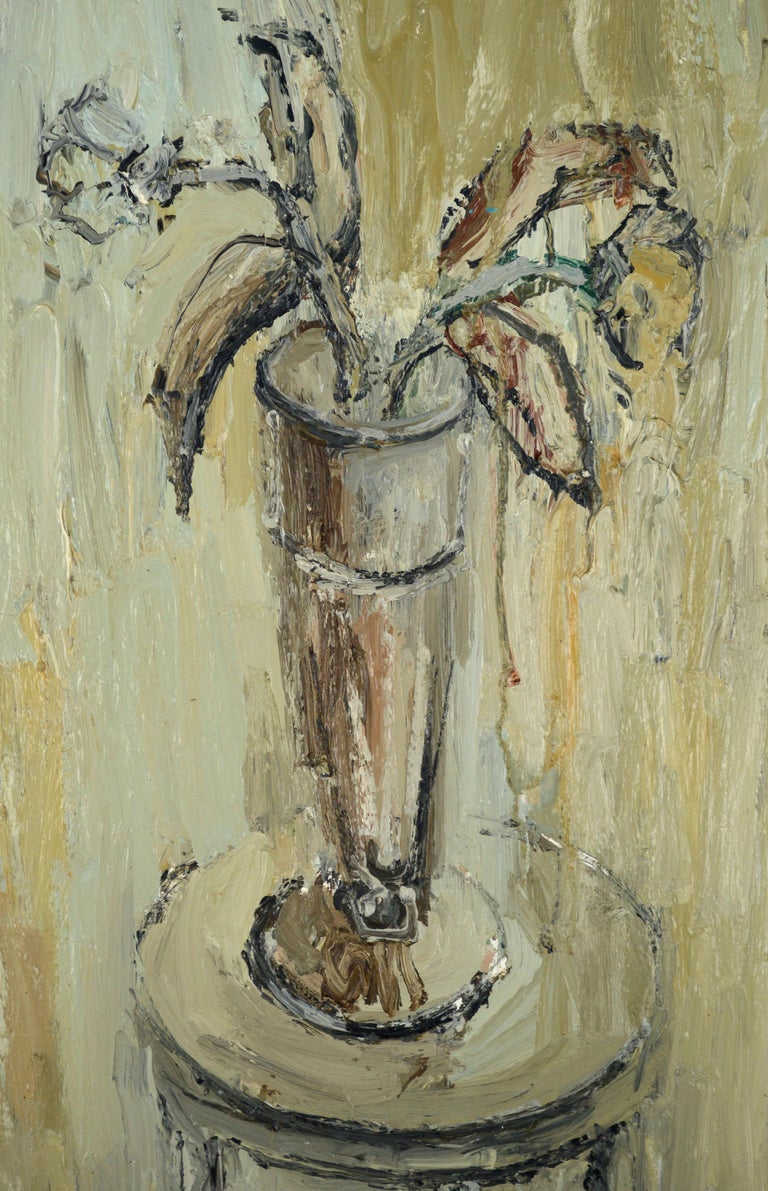 Anthony Rappa - Monochromatic Abstracted Modern Floral Still-Life in ...