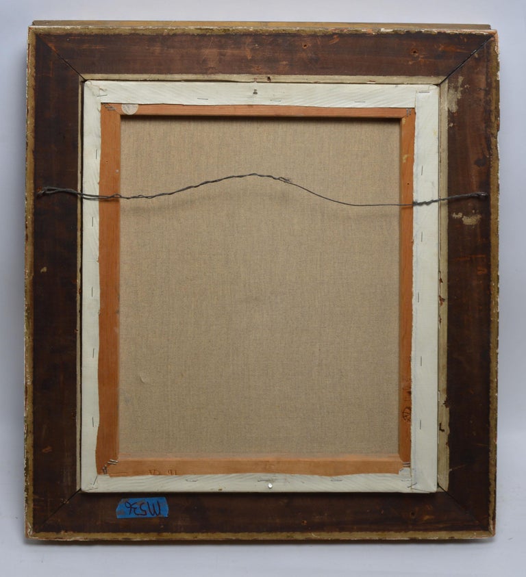 Anthony Springer - Rainy Day in the Village, Vintage Painting of New ...