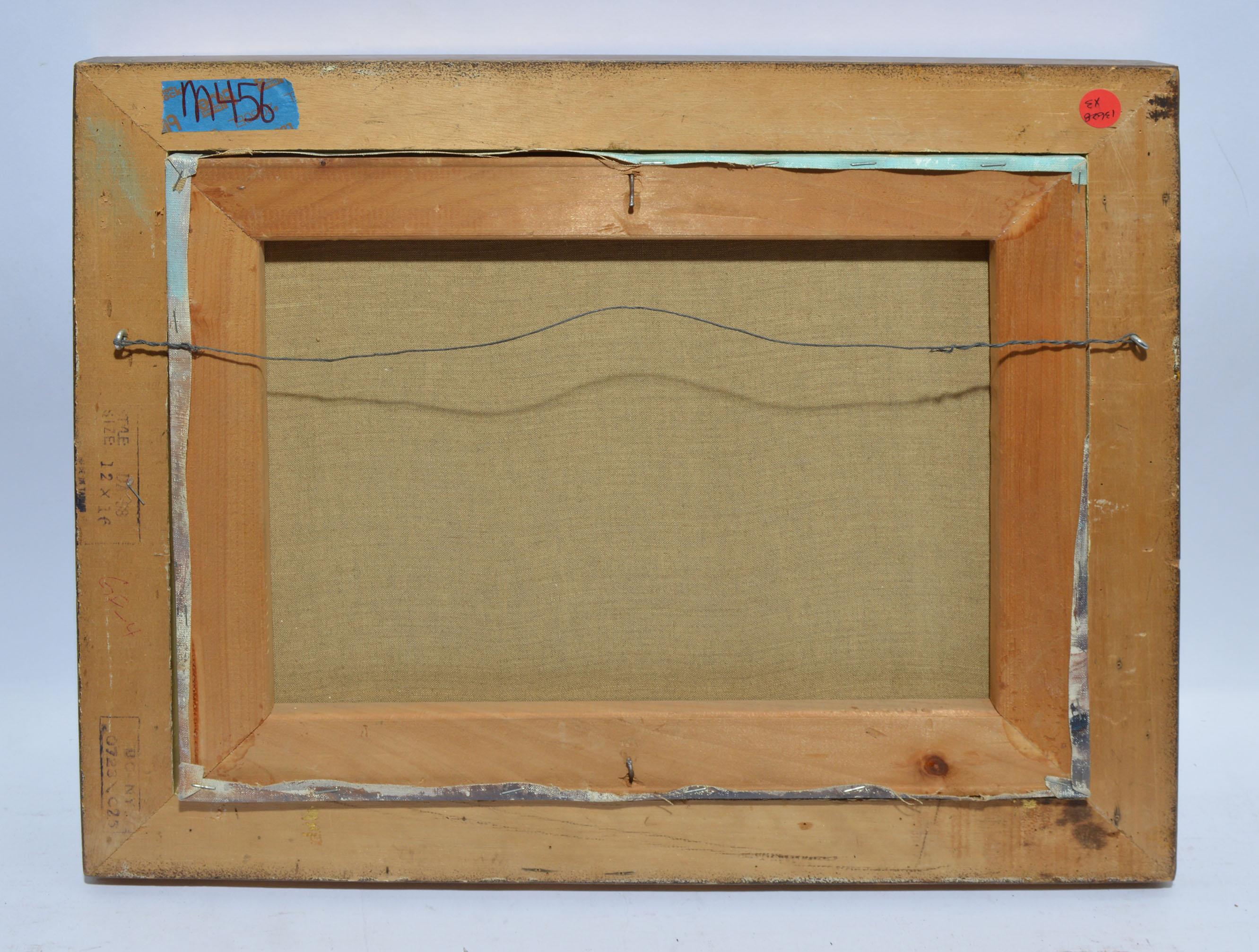 Anthony Springer - View of Lower Manhattan, Vintage Oil Painting of New ...