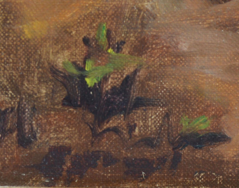 Anthony Springer - Washington Square Park, Vintage Oil Painting of New ...