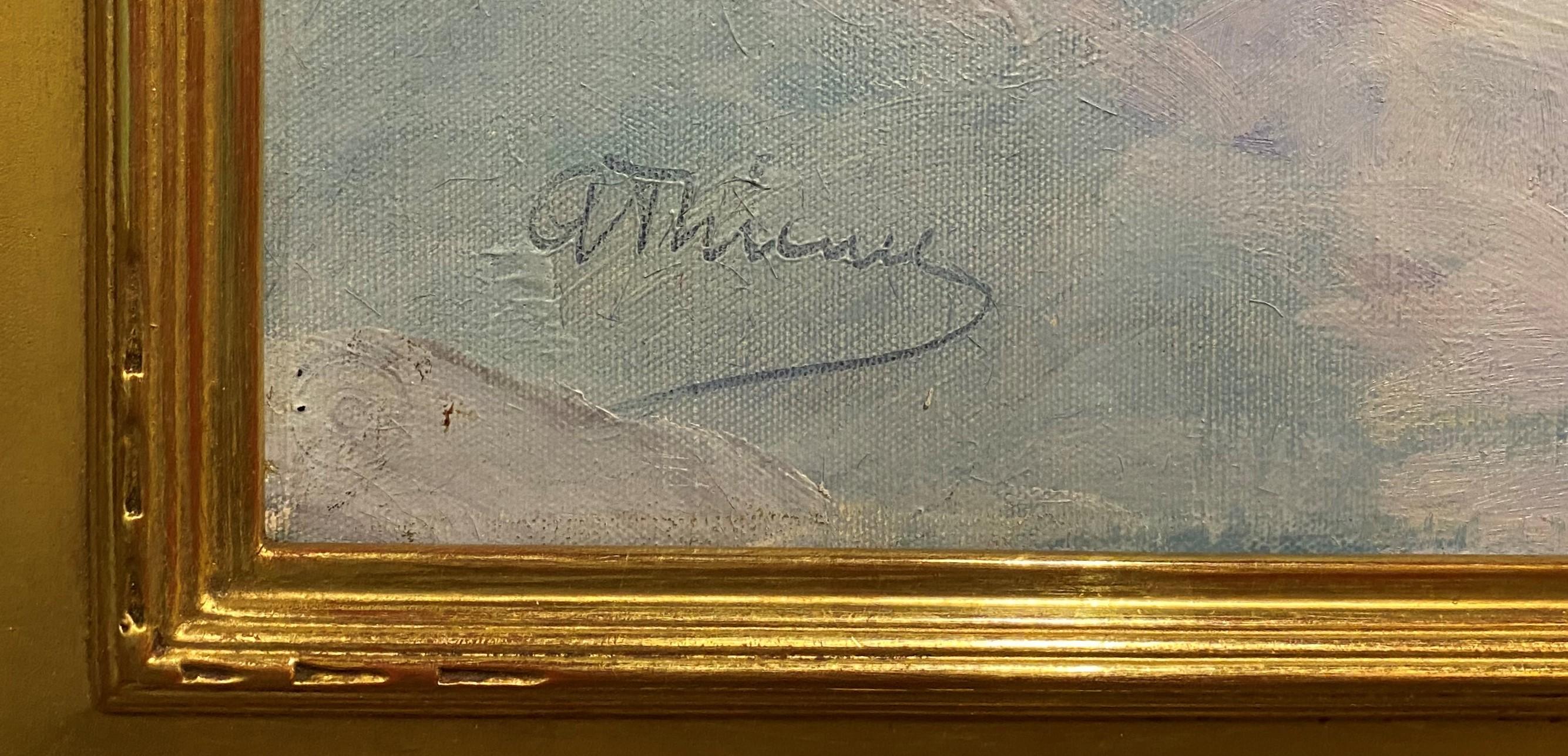 Anthony Thieme - Mountain Village in Winter For Sale at 1stDibs ...