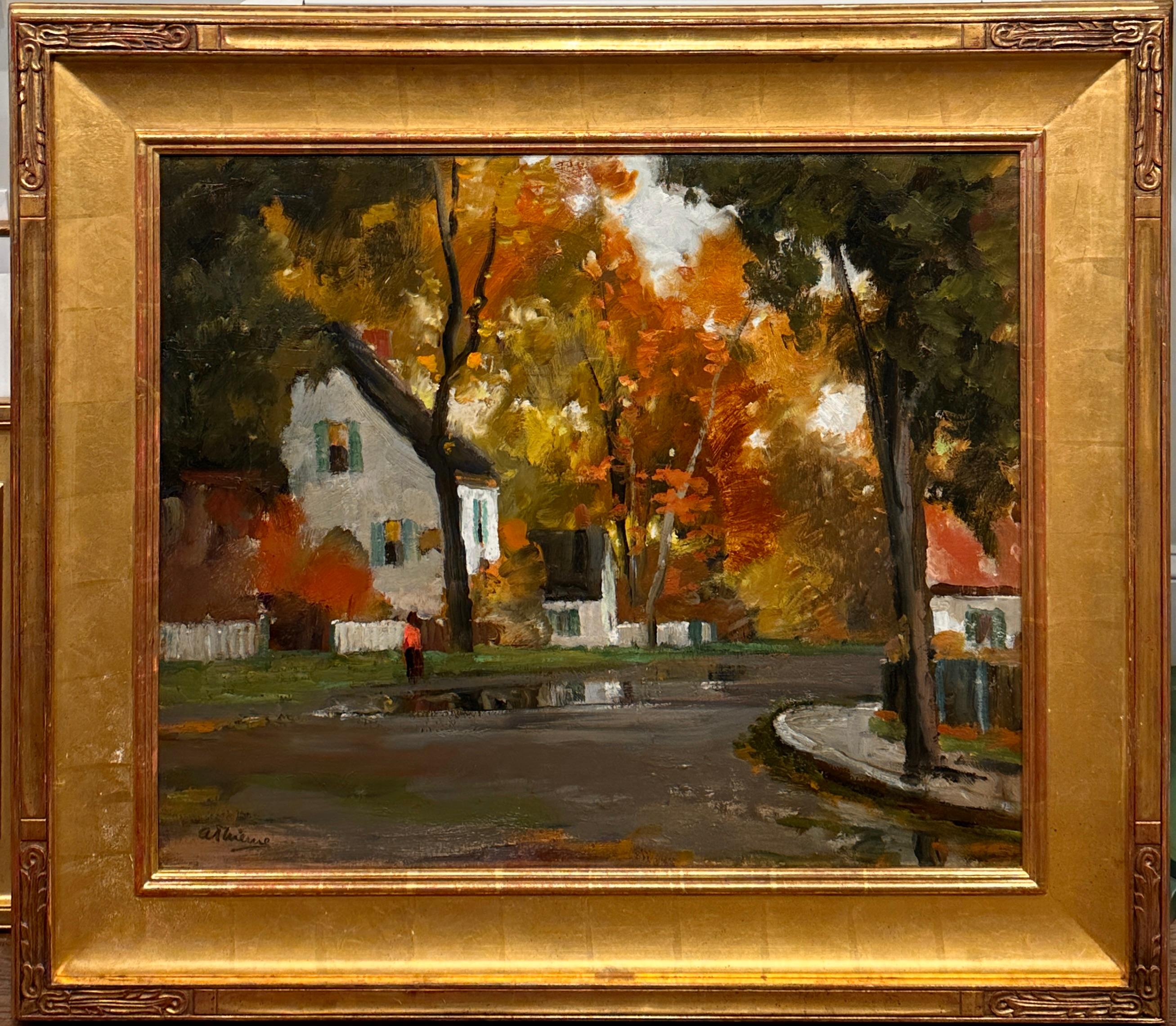 Anthony Thieme - Old House, Fall, Rockport Massachusetts street scene ...