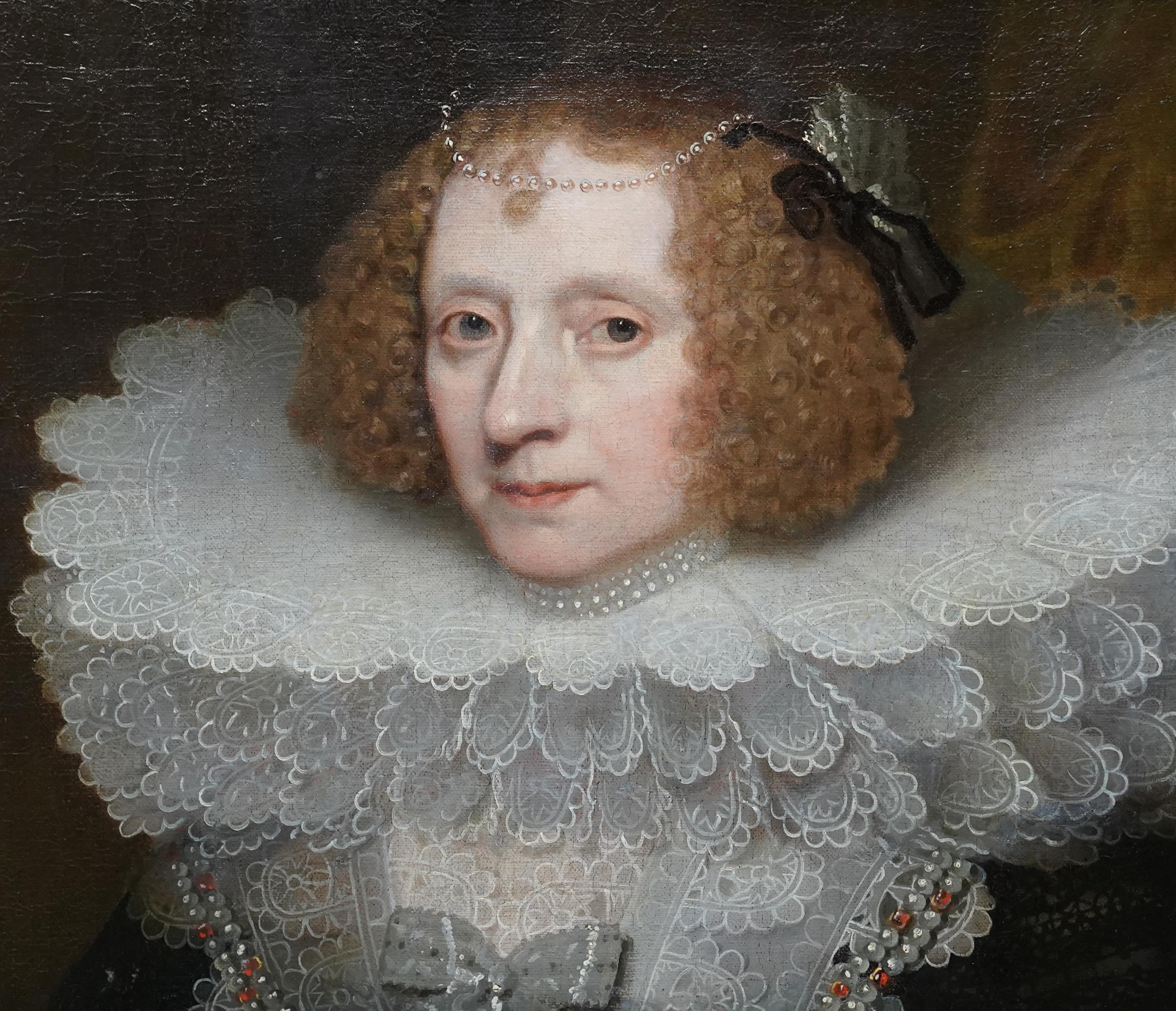 Portrait of Frances Howard Duchess of Richmond - Flemish Old Master oil ...