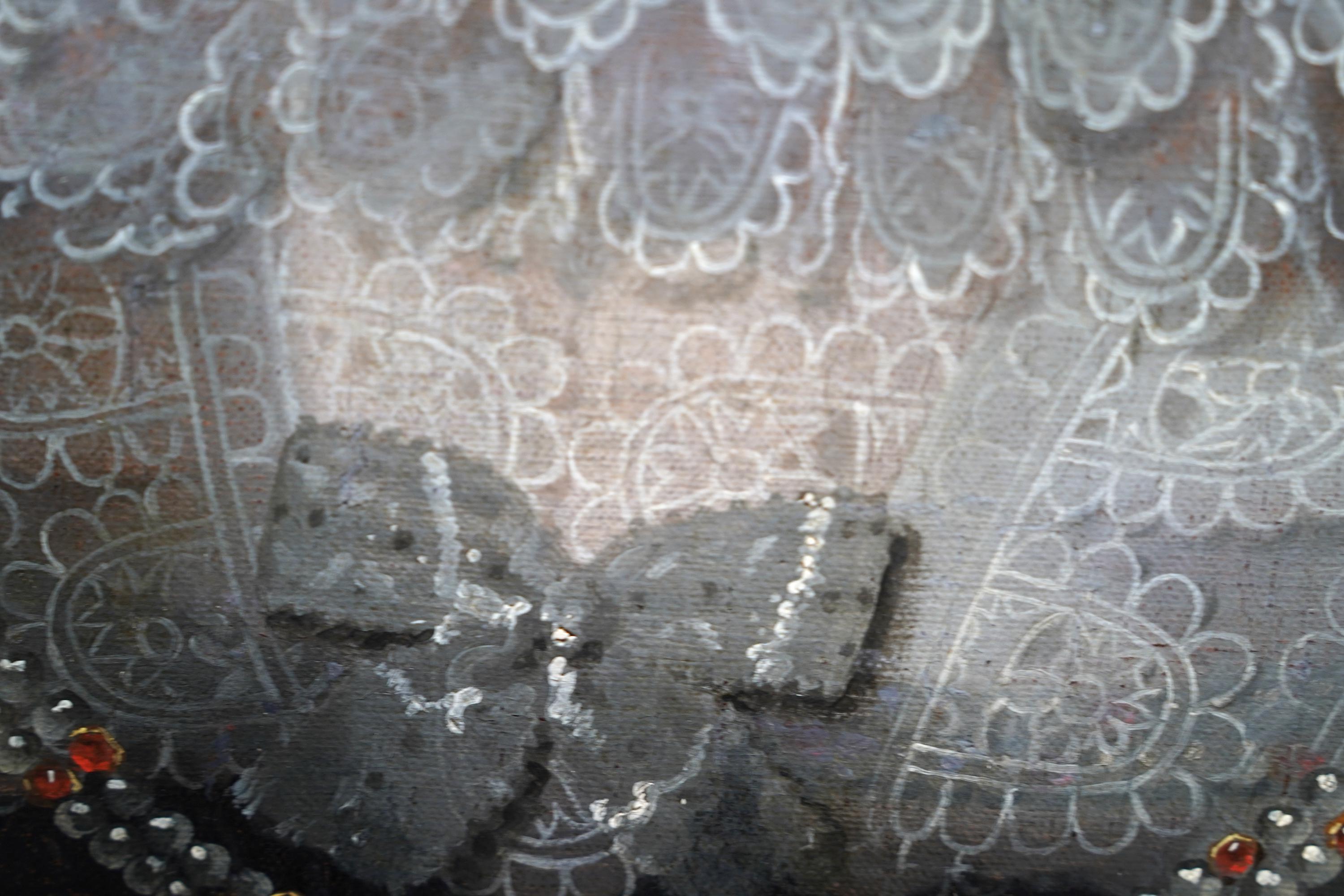 Portrait of Frances Howard Duchess of Richmond - Flemish Old Master oil ...