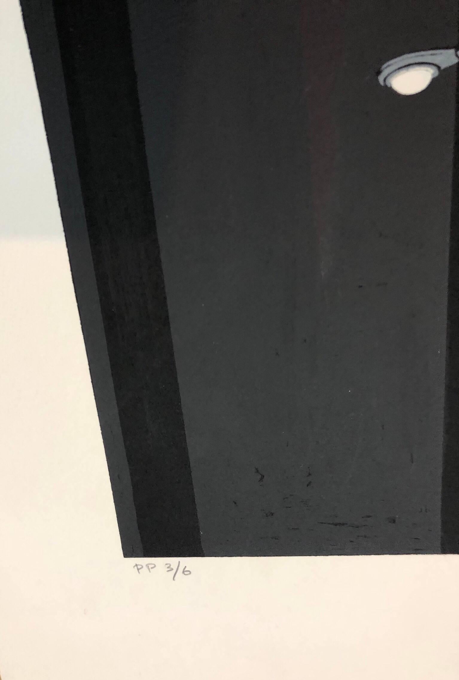 Anthony Velonis - Large Modernist Silkscreen Screenprint 'Under ...