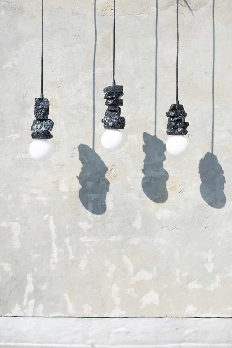 Anthracite Coal Pendant Light Contemporary Light For Sale at 1stDibs ...