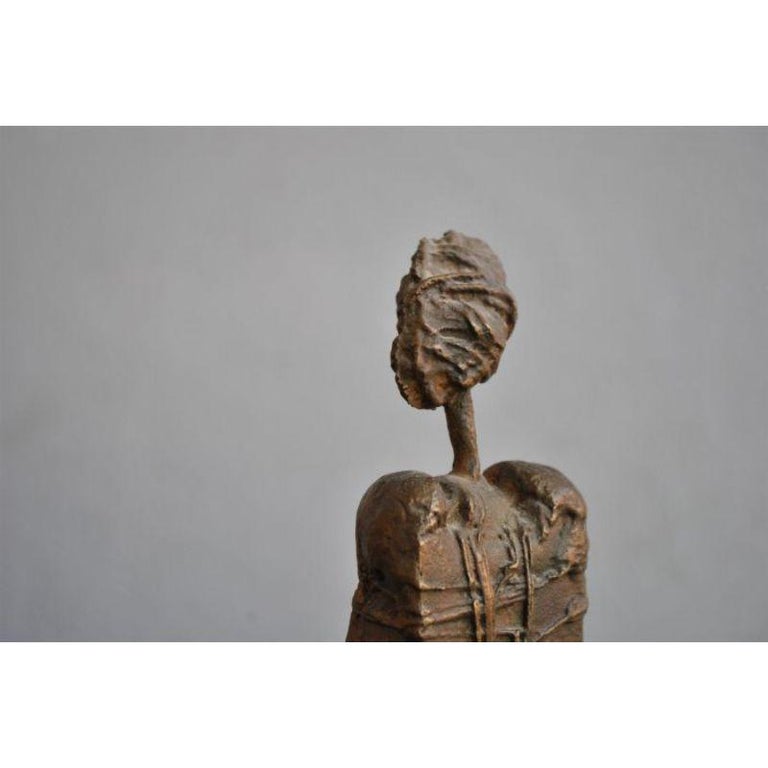 Anthropomorphic Bronze by Sebastiano Fini (1949-2003) For Sale at 1stDibs