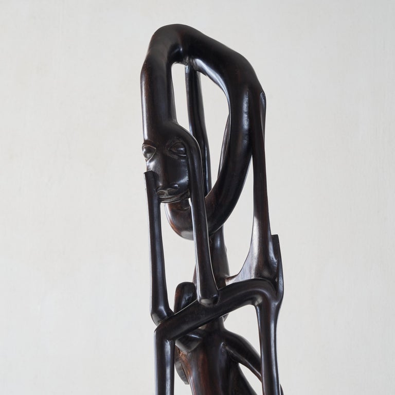 Anthropomorphic Modernist 'Makonde' Sculpture 1950s For Sale at 1stDibs