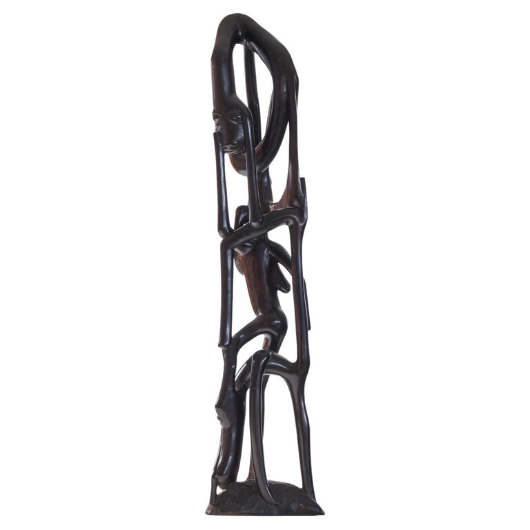 Anthropomorphic Modernist 'Makonde' Sculpture 1950s For Sale at 1stDibs