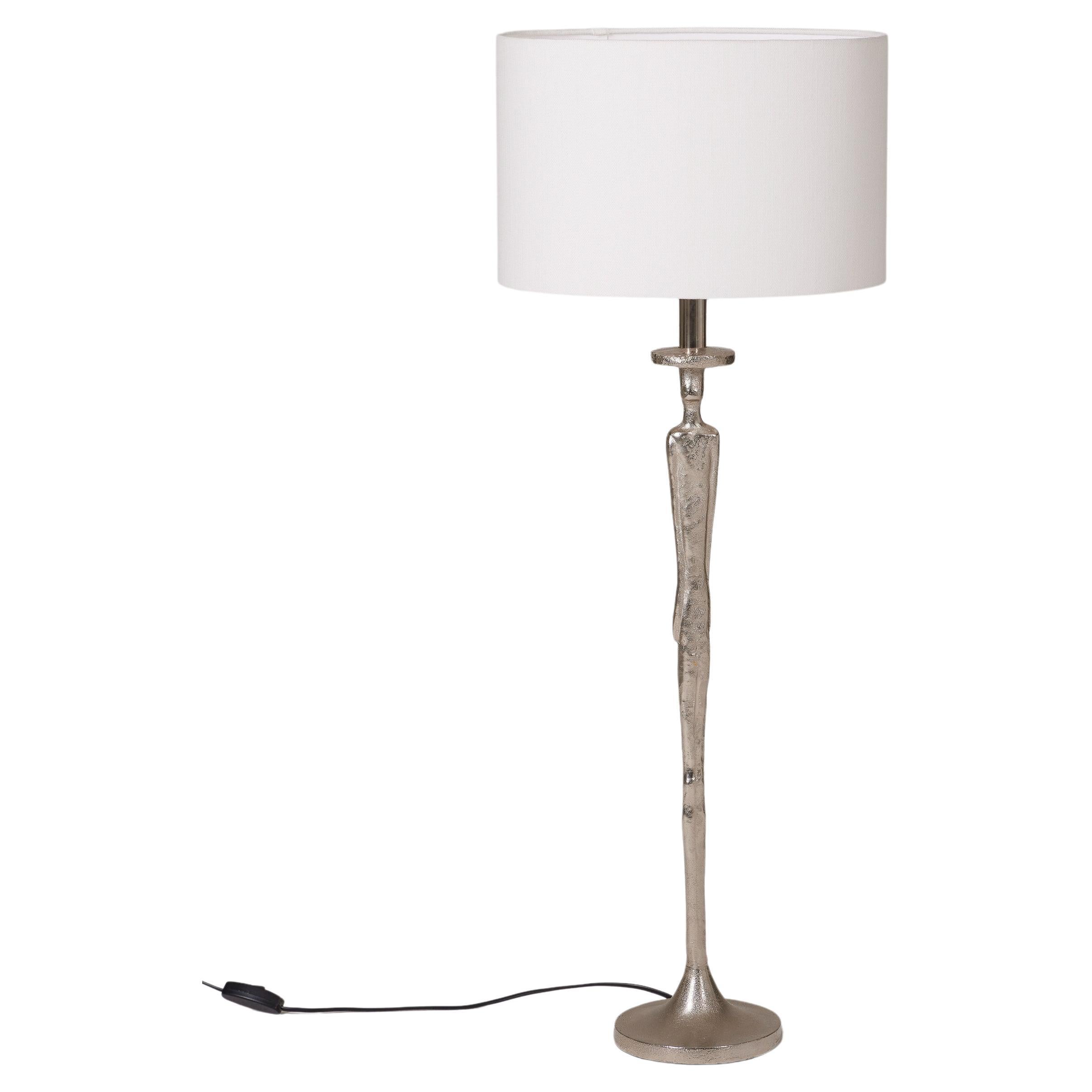 Anthropomorphic sculptural lamp in aluminum For Sale at 1stDibs