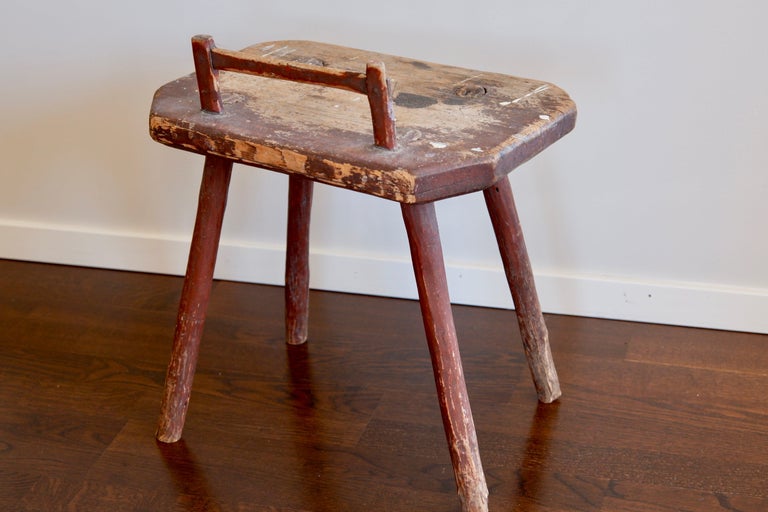 Antic Swedish Stool circa Late XIX Eme Century, Sweden For Sale at 1stDibs
