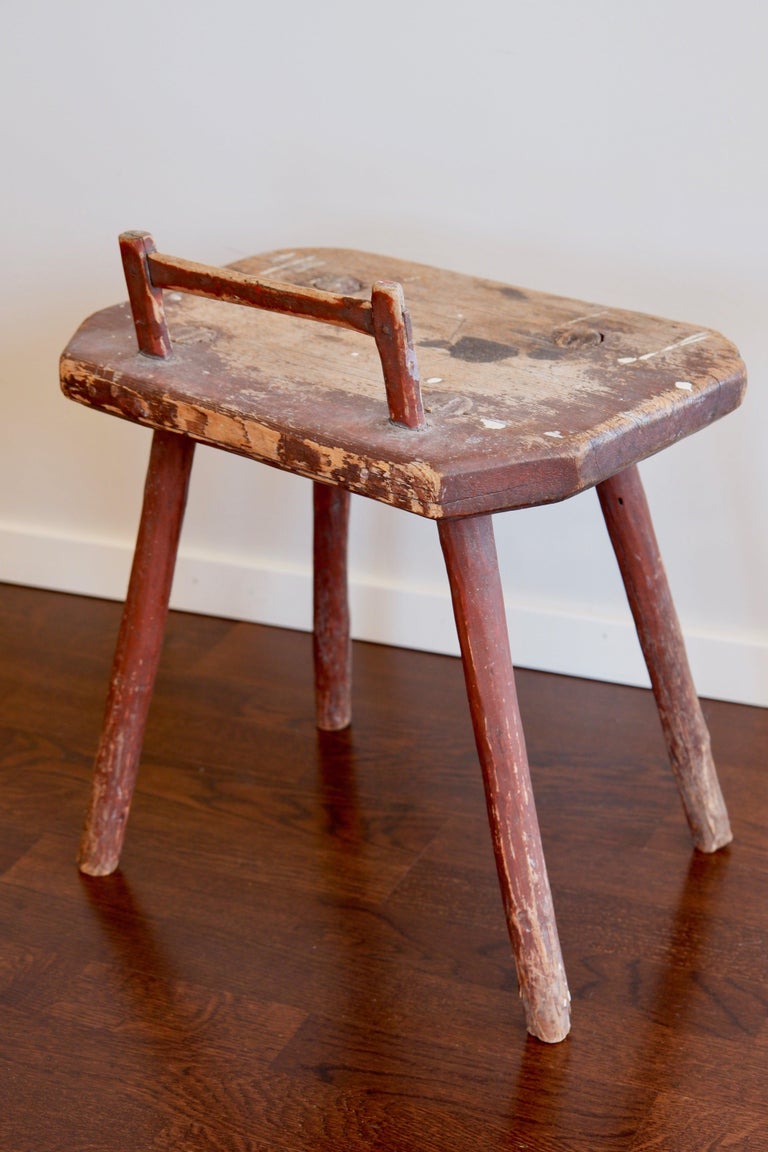 Antic Swedish Stool circa Late XIX Eme Century, Sweden For Sale at 1stDibs