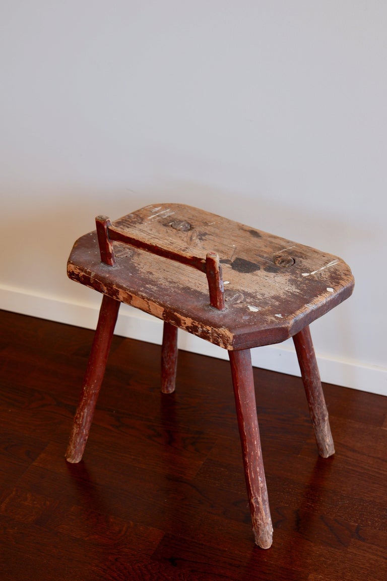 Antic Swedish Stool circa Late XIX Eme Century, Sweden For Sale at 1stDibs