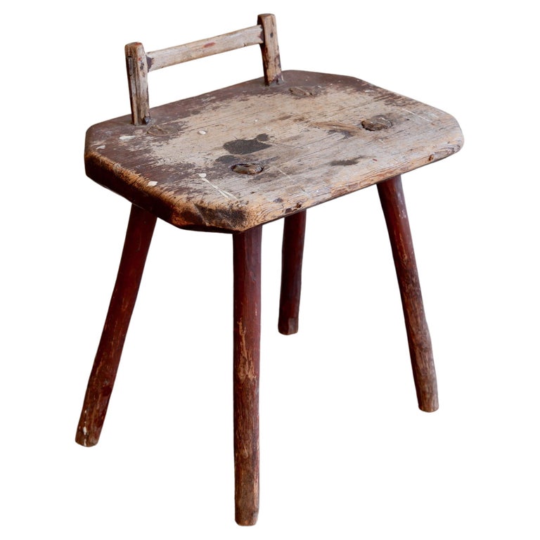 Antic Swedish Stool circa Late XIX Eme Century, Sweden For Sale at 1stDibs