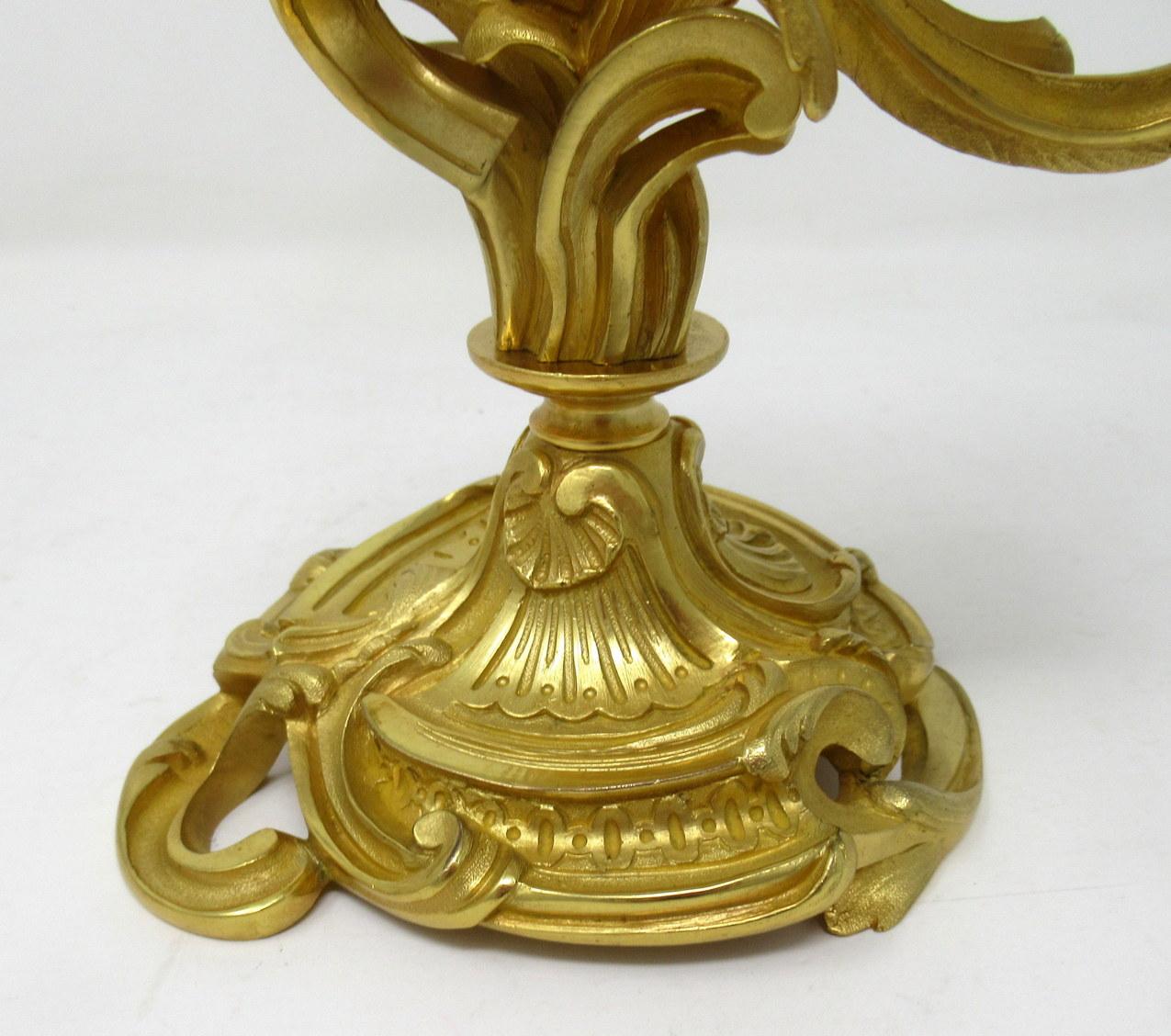 Antique Pair of Ormolu Gilt Bronze Rococo Candlesticks Juste Aurele ...