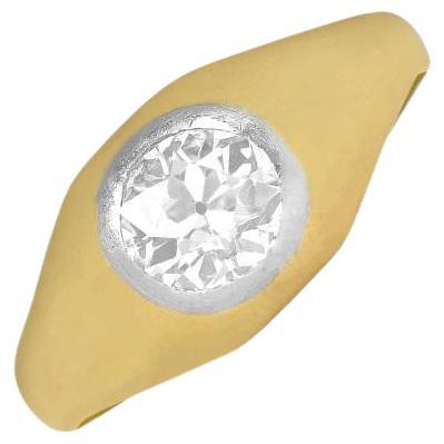 14K Yellow Gold Rolex Design Diamond Ring 0.75ct For Sale at 1stDibs | rolex ring 14k, rolex ...