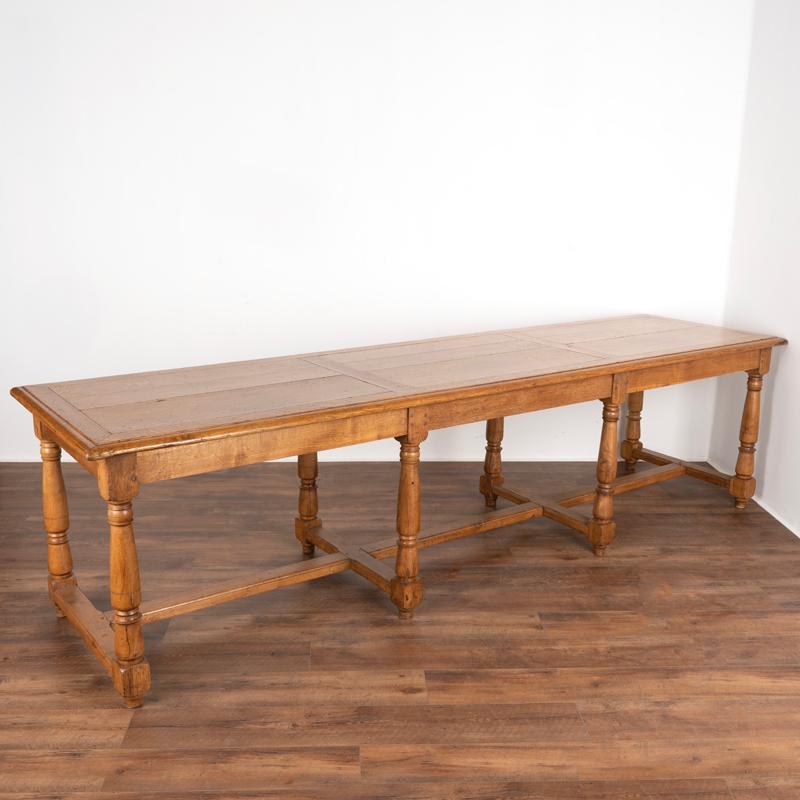 Ancienne table de réfectoire en chêne de 25,4 cm de long, table à ...