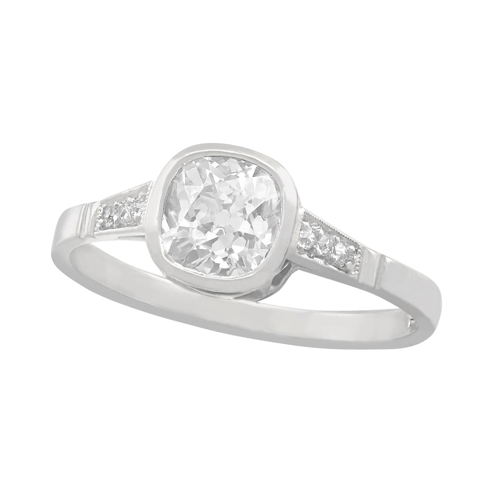 Antique 2.0 Carat Early Pointed Diamond Plus Rare Solitaire Ring For ...