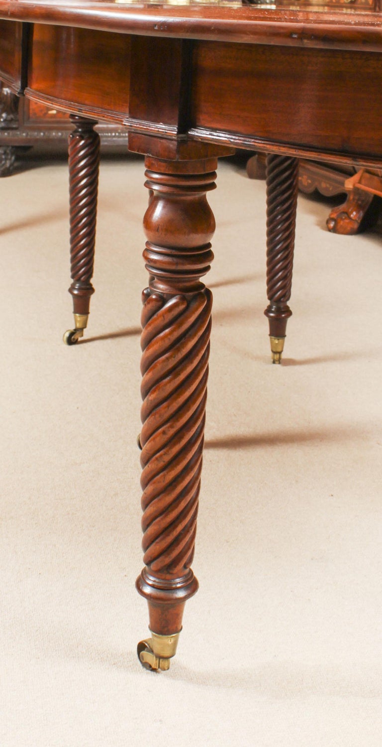 Antique Regency Concertina Action Dining Table 19th Century For Sale at ...