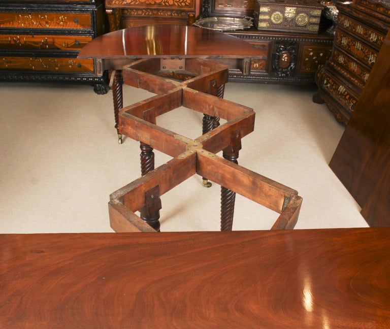 Antique Regency Concertina Action Dining Table 19th Century For Sale at ...