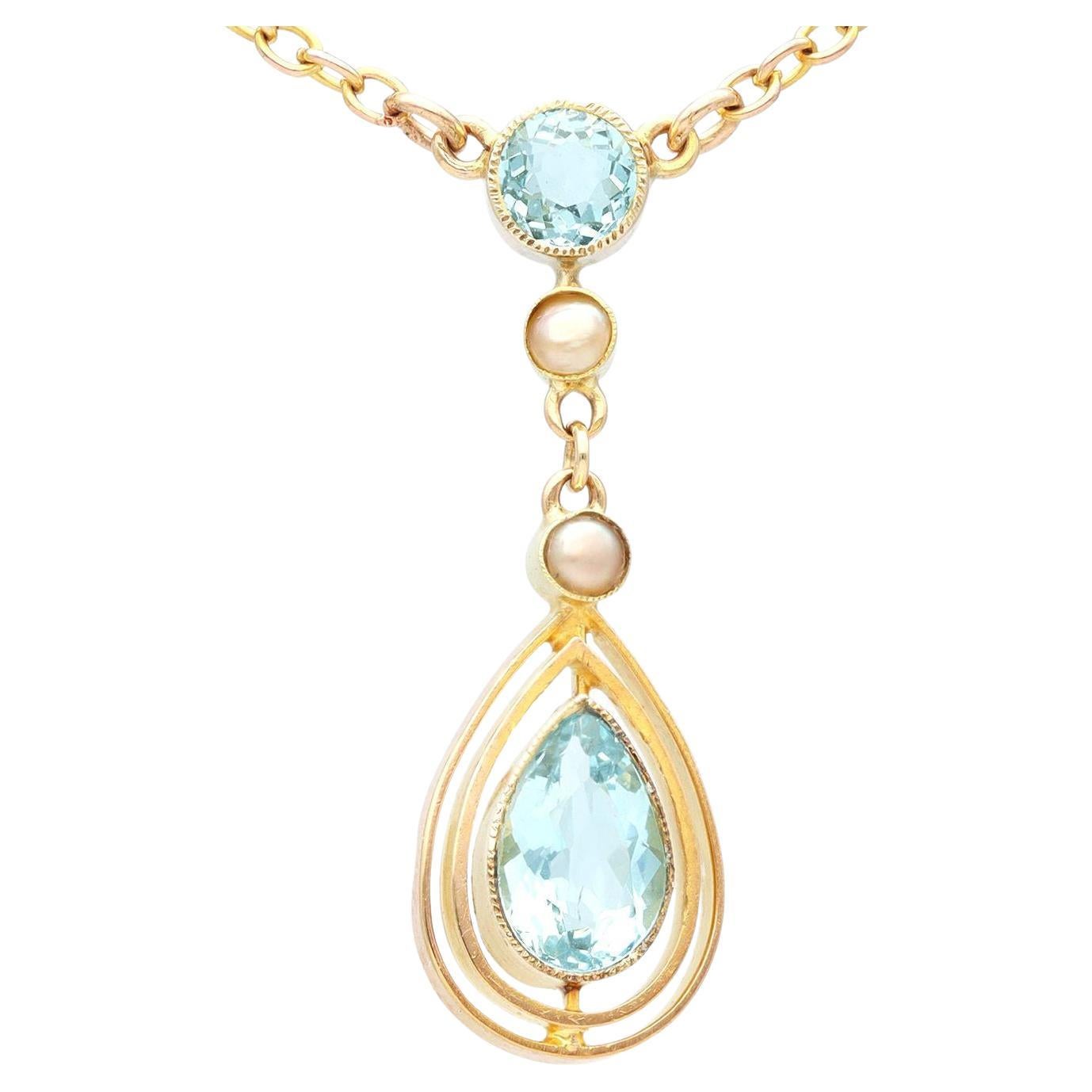 Aquamarine Necklace at 1stDibs