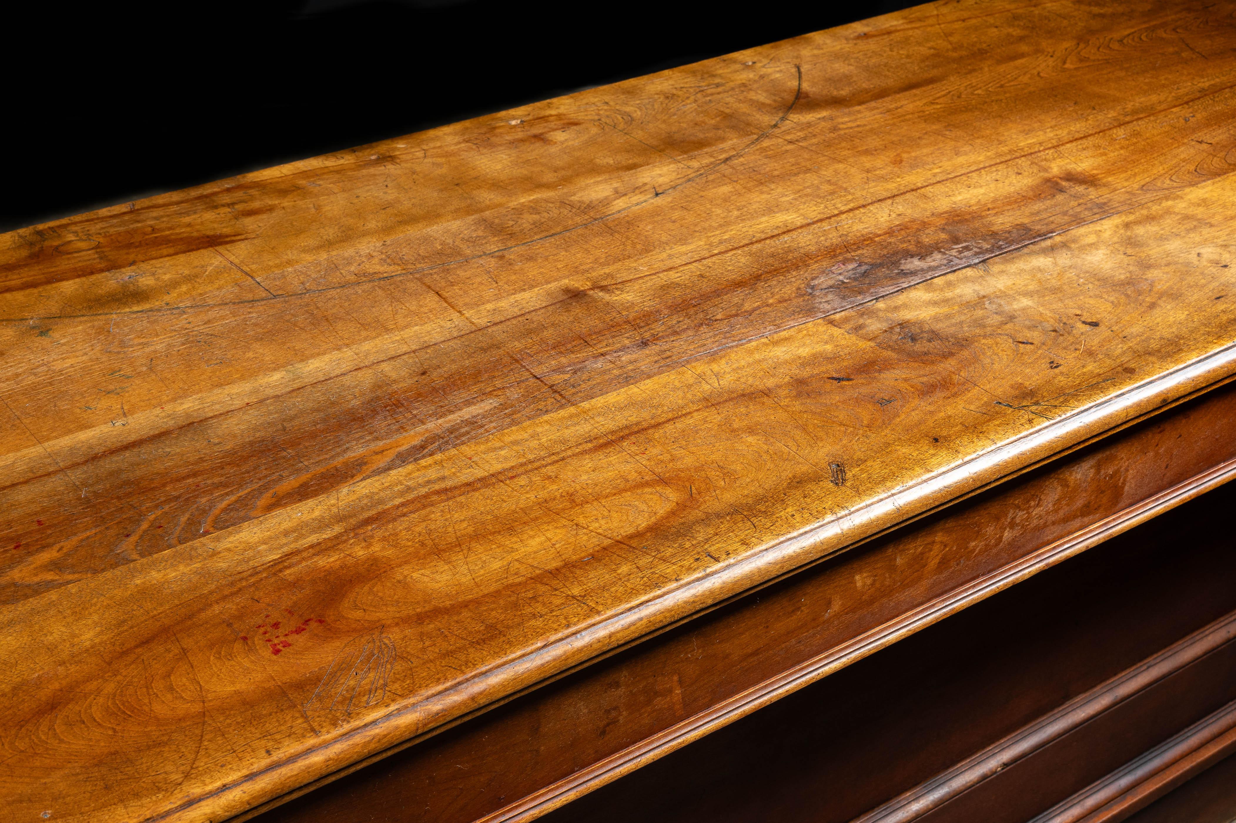 Antique 12-Foot Wooden Store Counter For Sale at 1stDibs