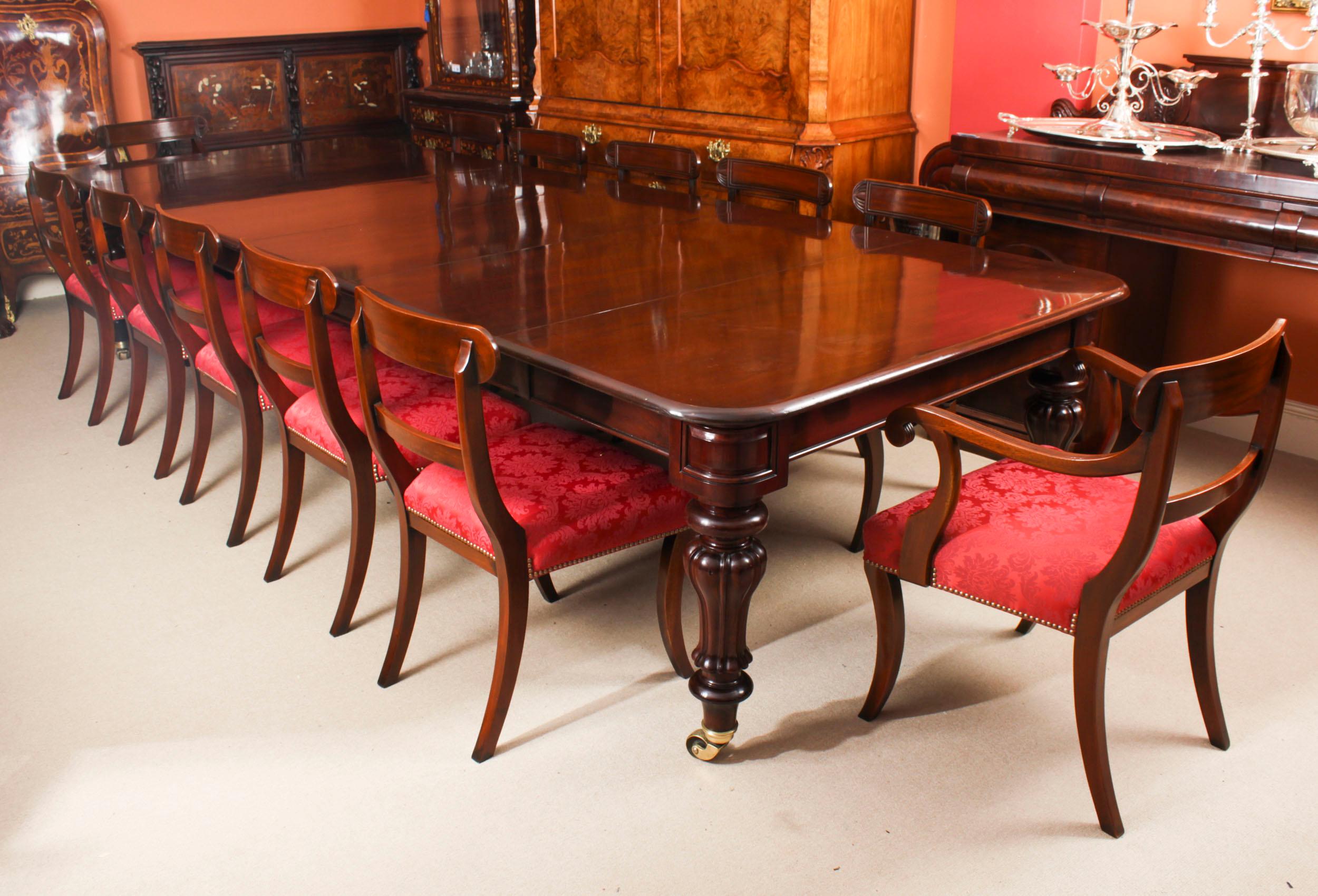 Antique 12ft William IV Mahogany Extending Dining Table C1830 19th C ...