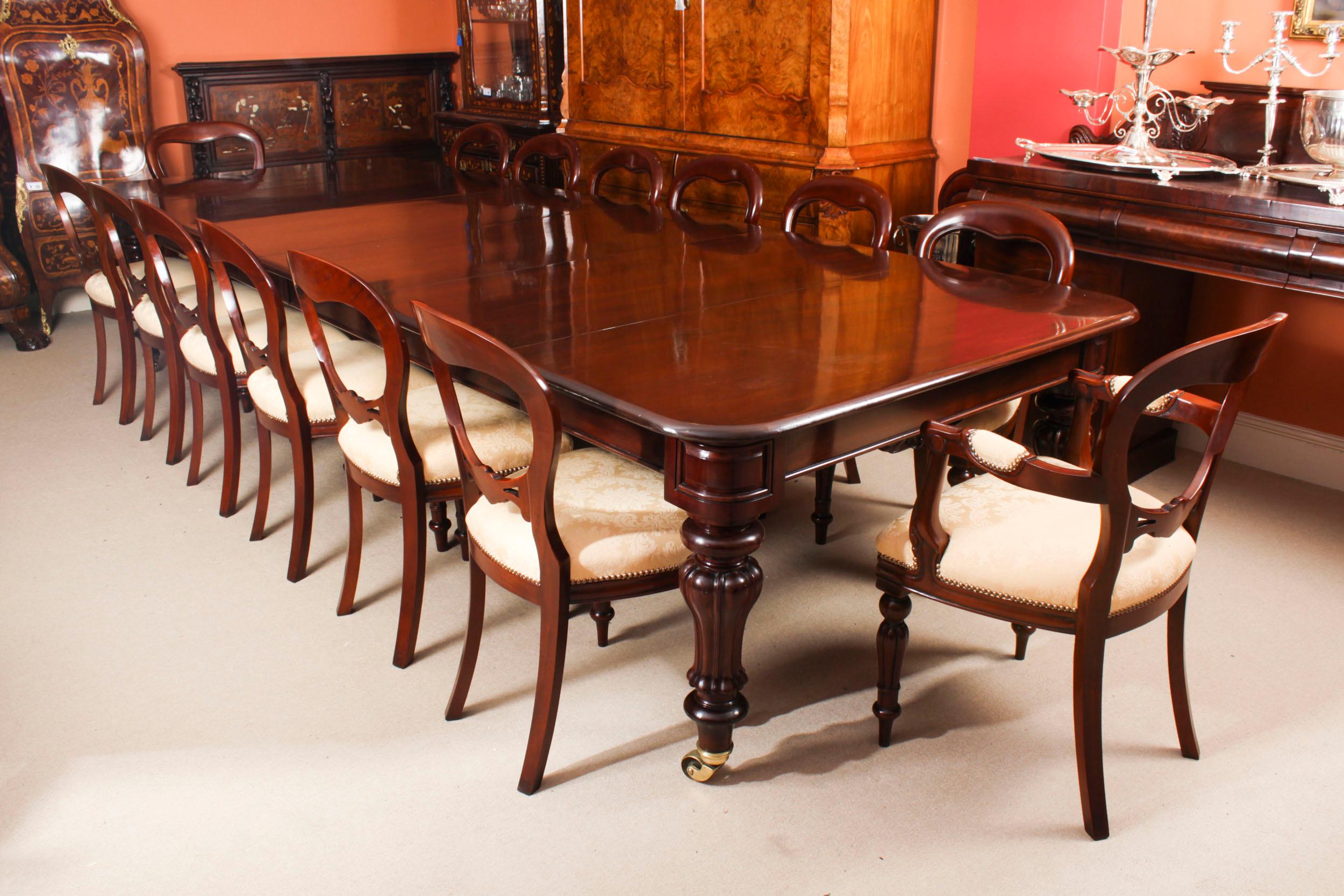 Antique 12ft William IV Mahogany Extending Dining Table C1830 19th C ...