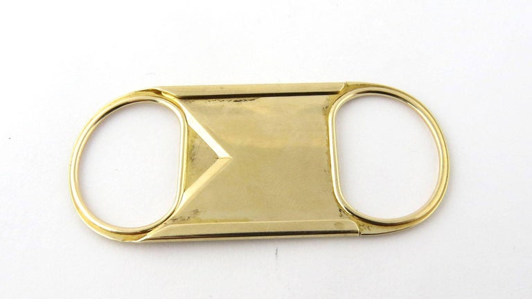 Antique 14 Karat Gold Hand Engraved Cigar Cutter with Ornate Hand ...