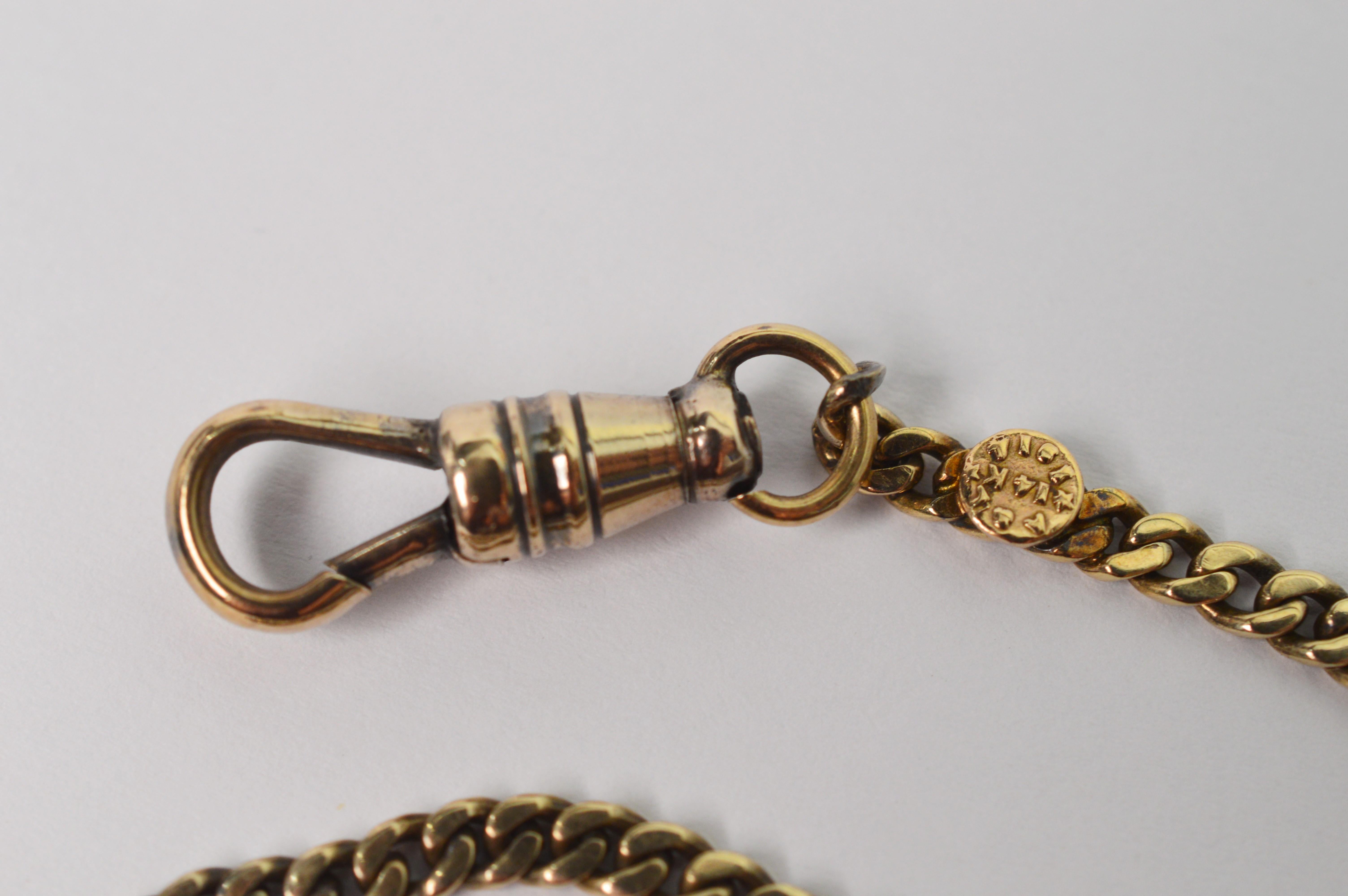 Antique 14 Karat Yellow Gold Watch Chain at 1stDibs | 14k gold watch ...
