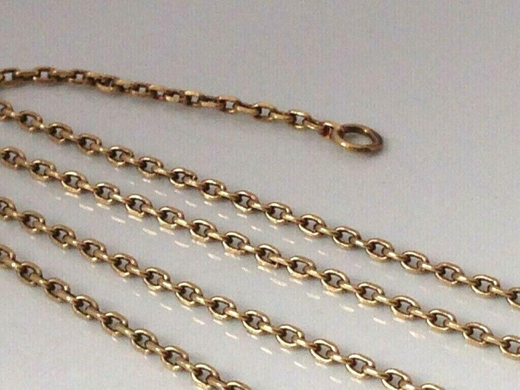 Antique 14ct Gold European 14.5 Chain at 1stDibs