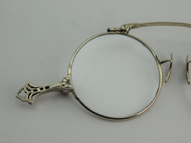 Antique 14K Gold Victorian Vintage Spectacles Lorgnette Eyeglasses with ...