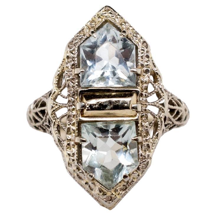 Ladies White Gold Diamond Cocktail Ring at 1stDibs | diamond cocktail rings