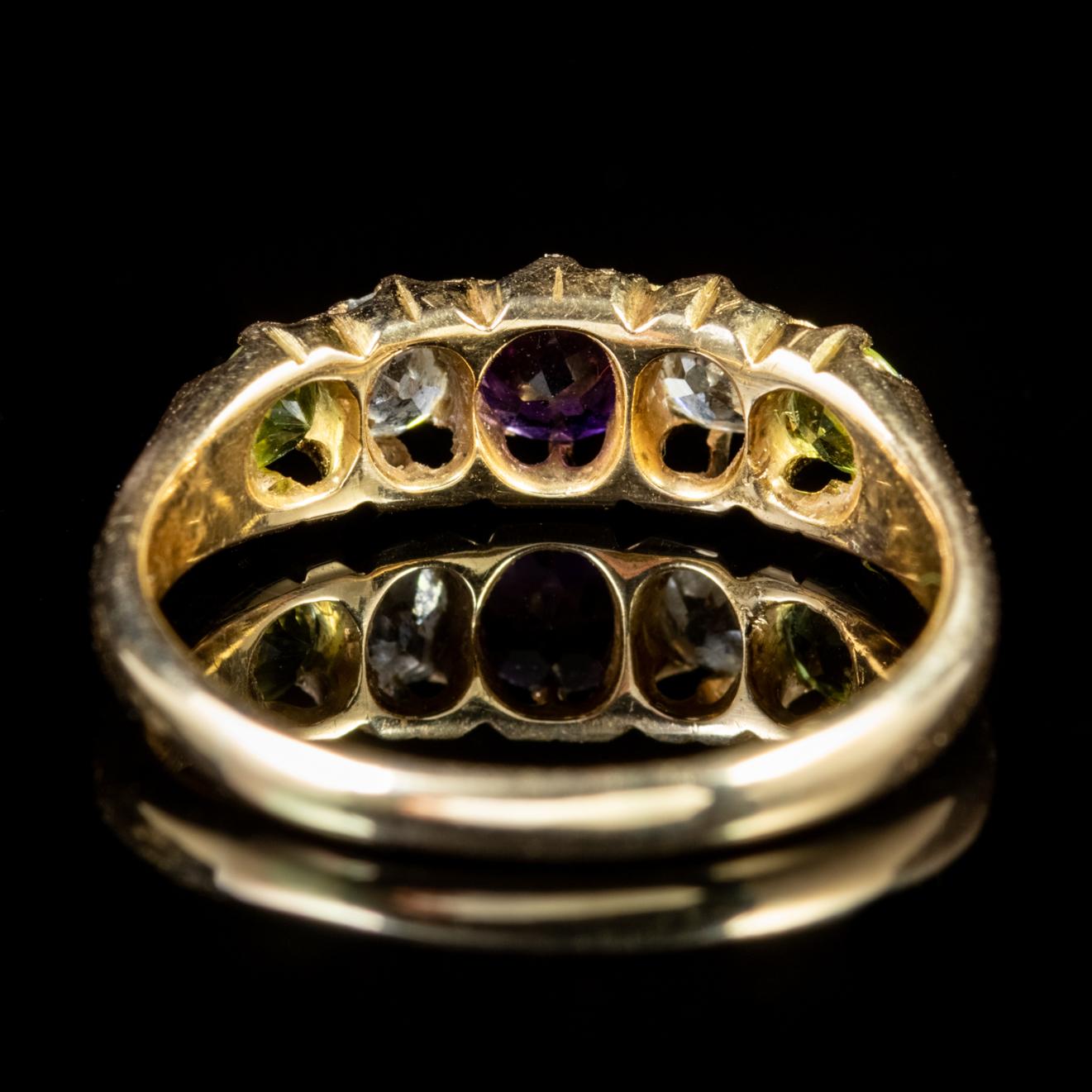 Antique 15 Carat Gold Edwardian, circa 1910 Suffragette Ring at 1stDibs ...
